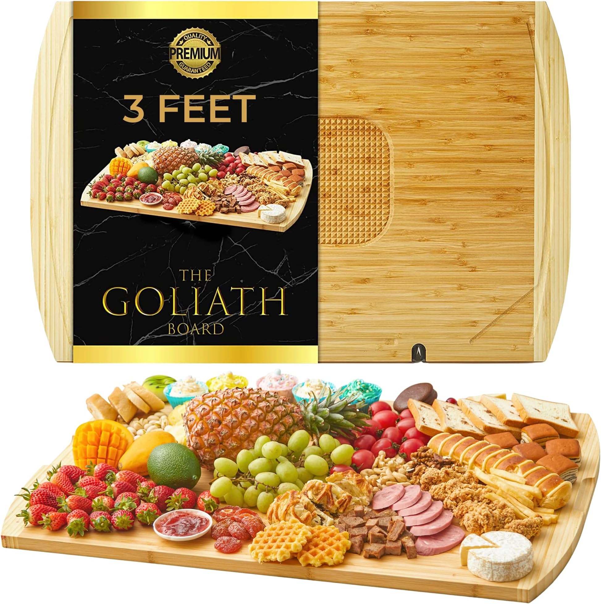 Amazon.com: Extra Large Cutting Board 36 X 24, Wooden Cutting Boards ...