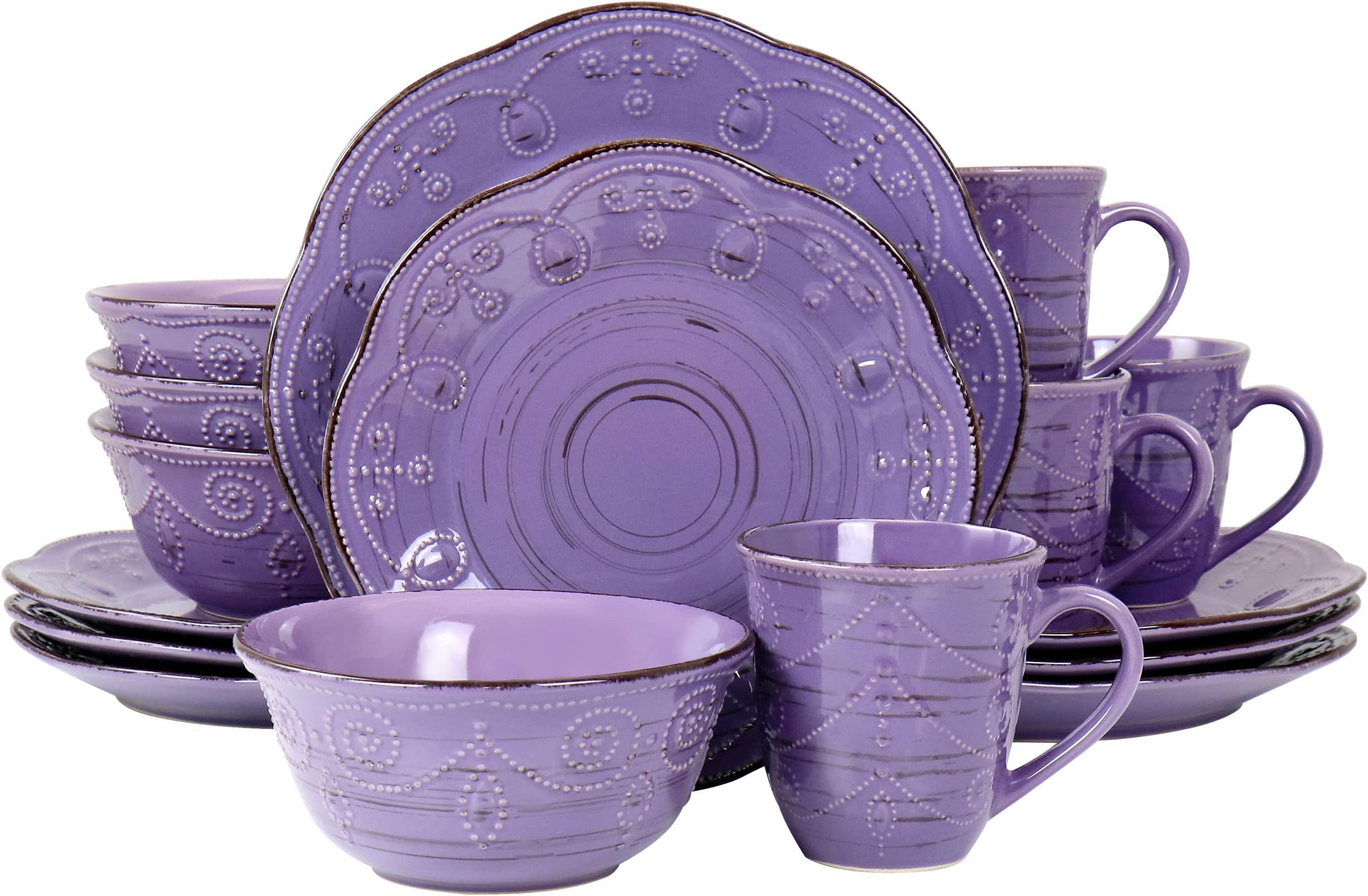 Amazon.com | Rachael Ray Cucina Dinnerware 16-Piece Stoneware ...