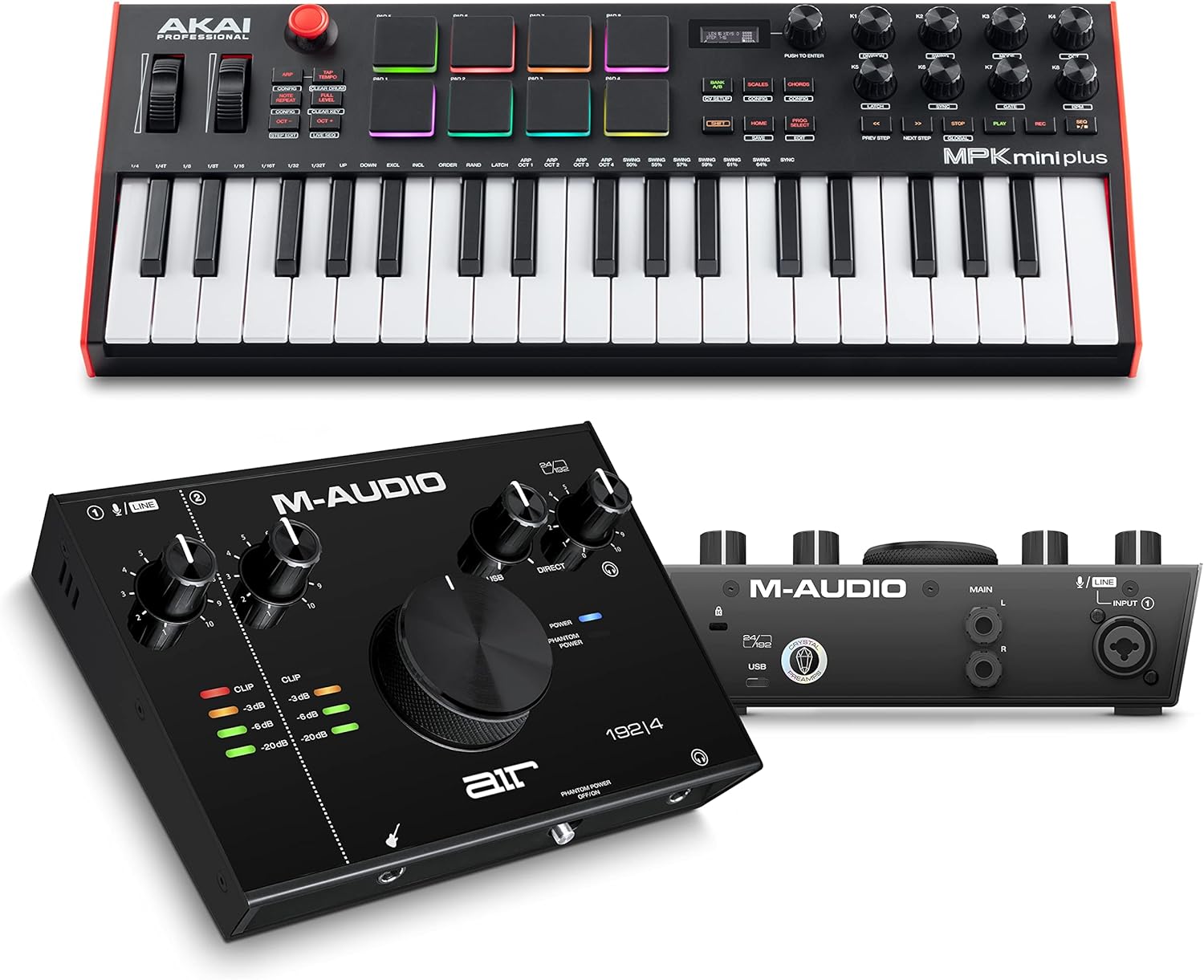 Amazon.com: Akai Professional Recording Studio Package - MPK Mini Plus ...