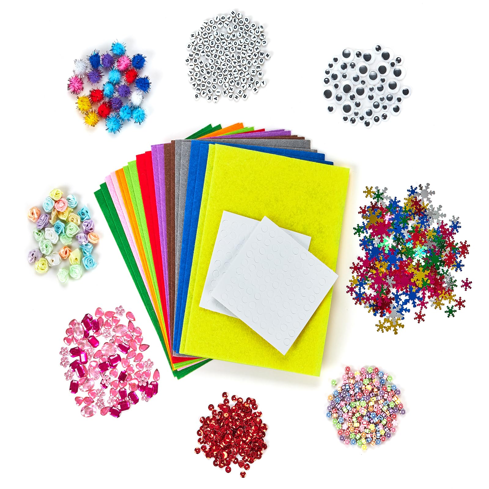 Amazon.com: IFKEGON 20Pcs 1MM Felt Sheets, Fabric Sheets for Craft 8.5 ...