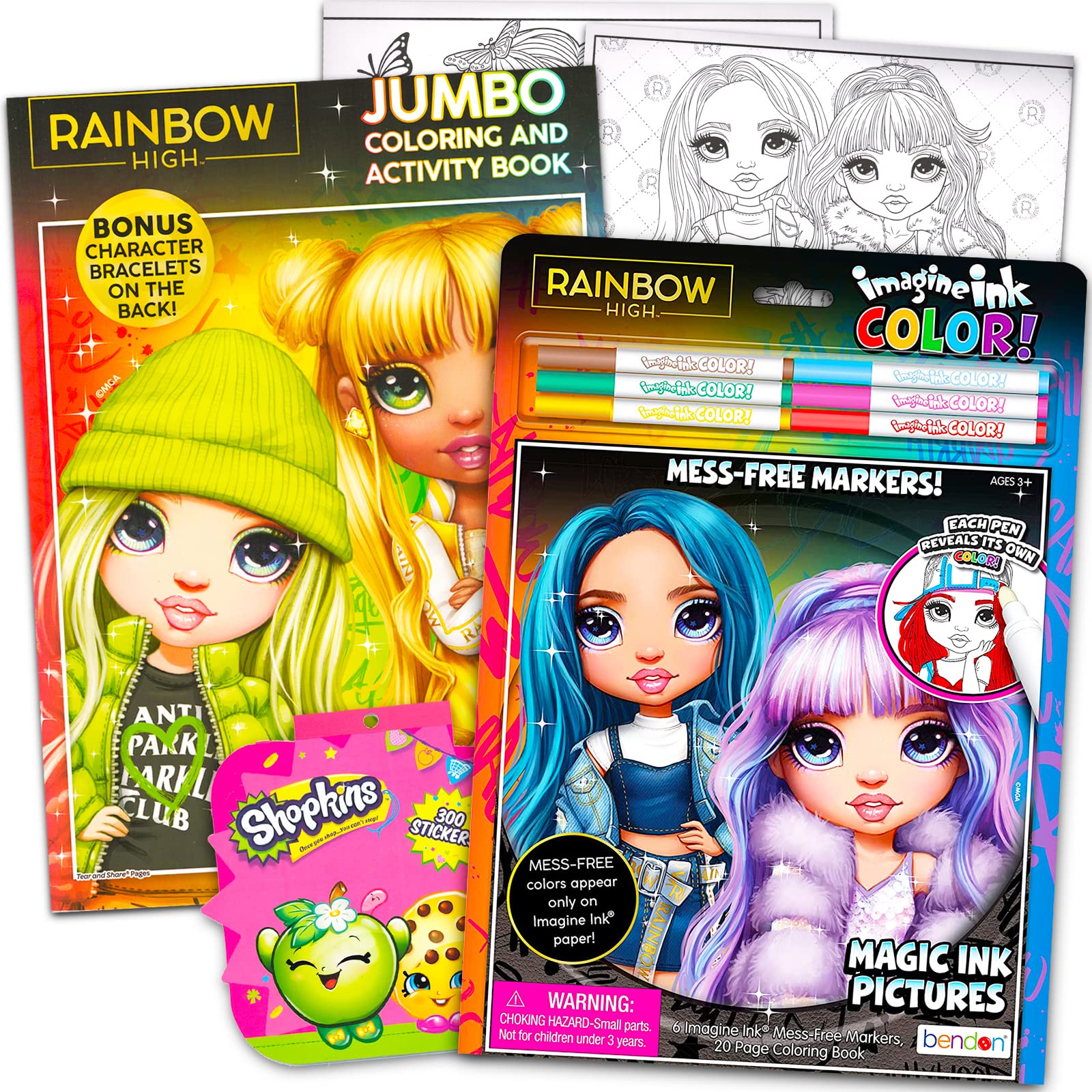 Buy Rainbow High Coloring And Activity Book Bundle For Girls ~ Rainbow ...