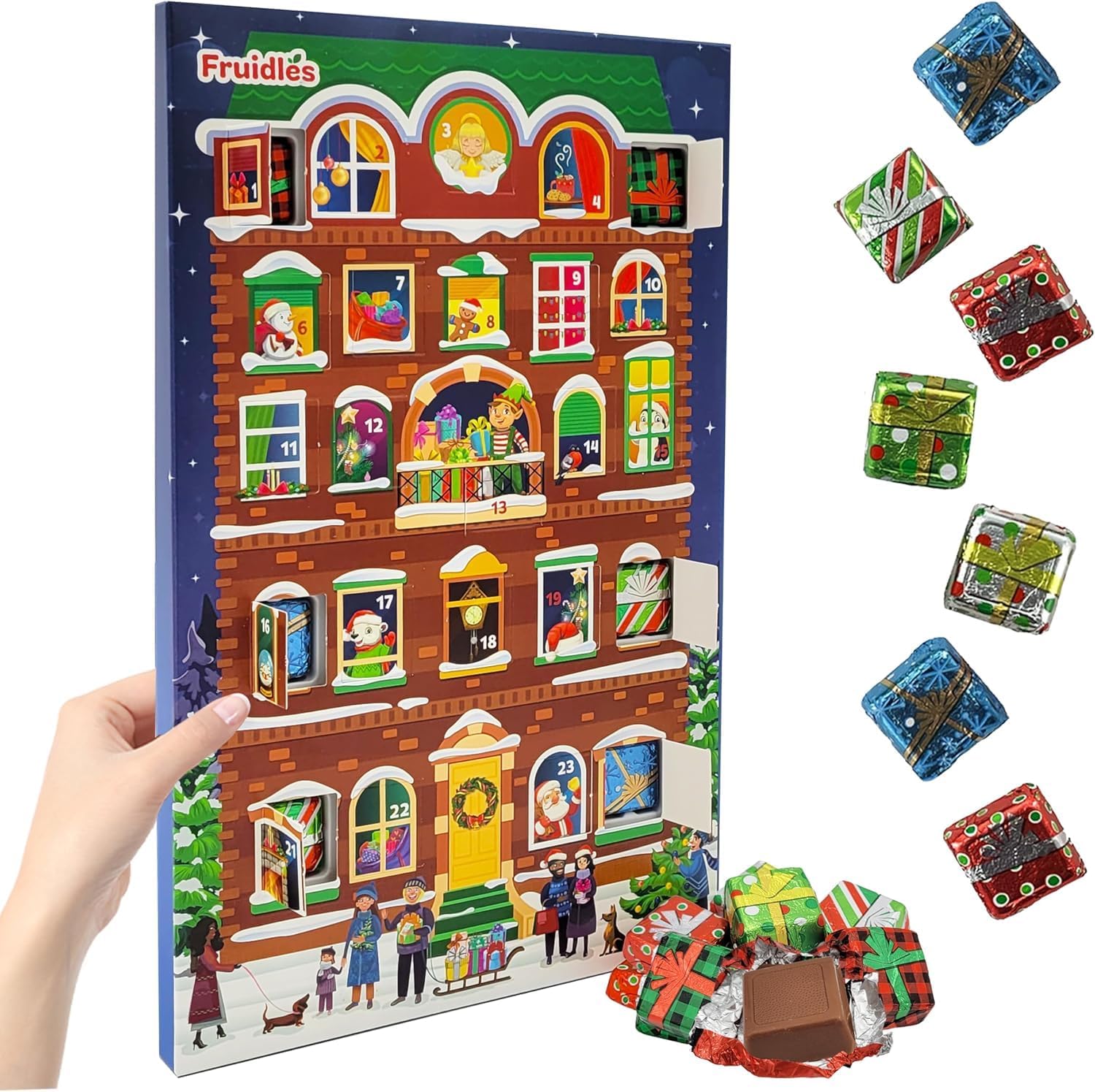 Amazon.com: Santa's Here Chocolate Advent Calendar 2.65 oz (75 g)