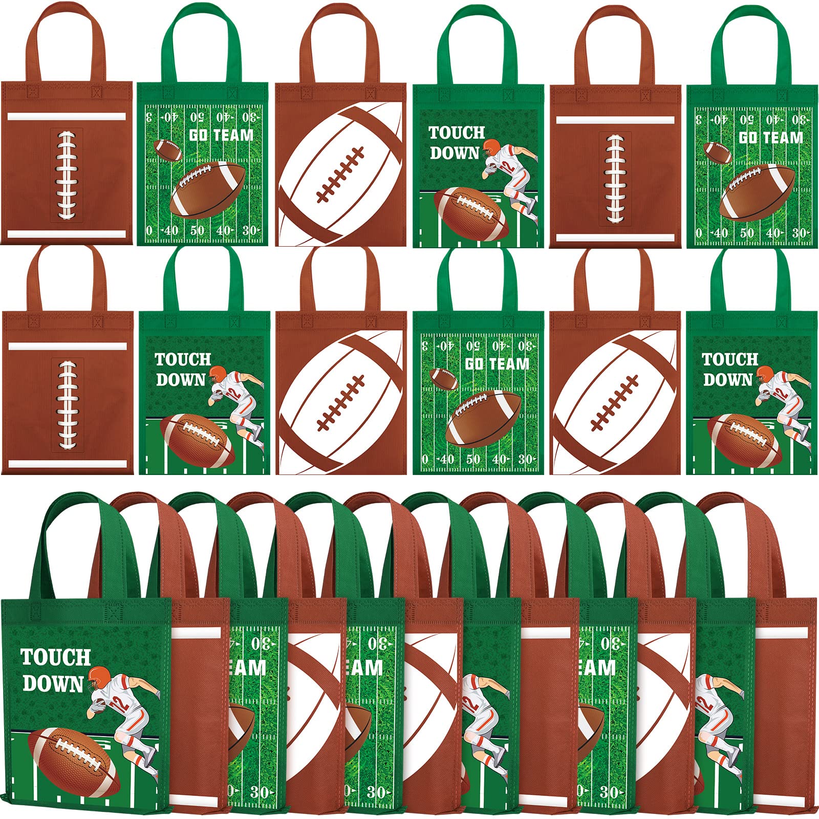 Amazon.com: Talltalk 24 Pcs Football Party Favor Bags Football Gift ...