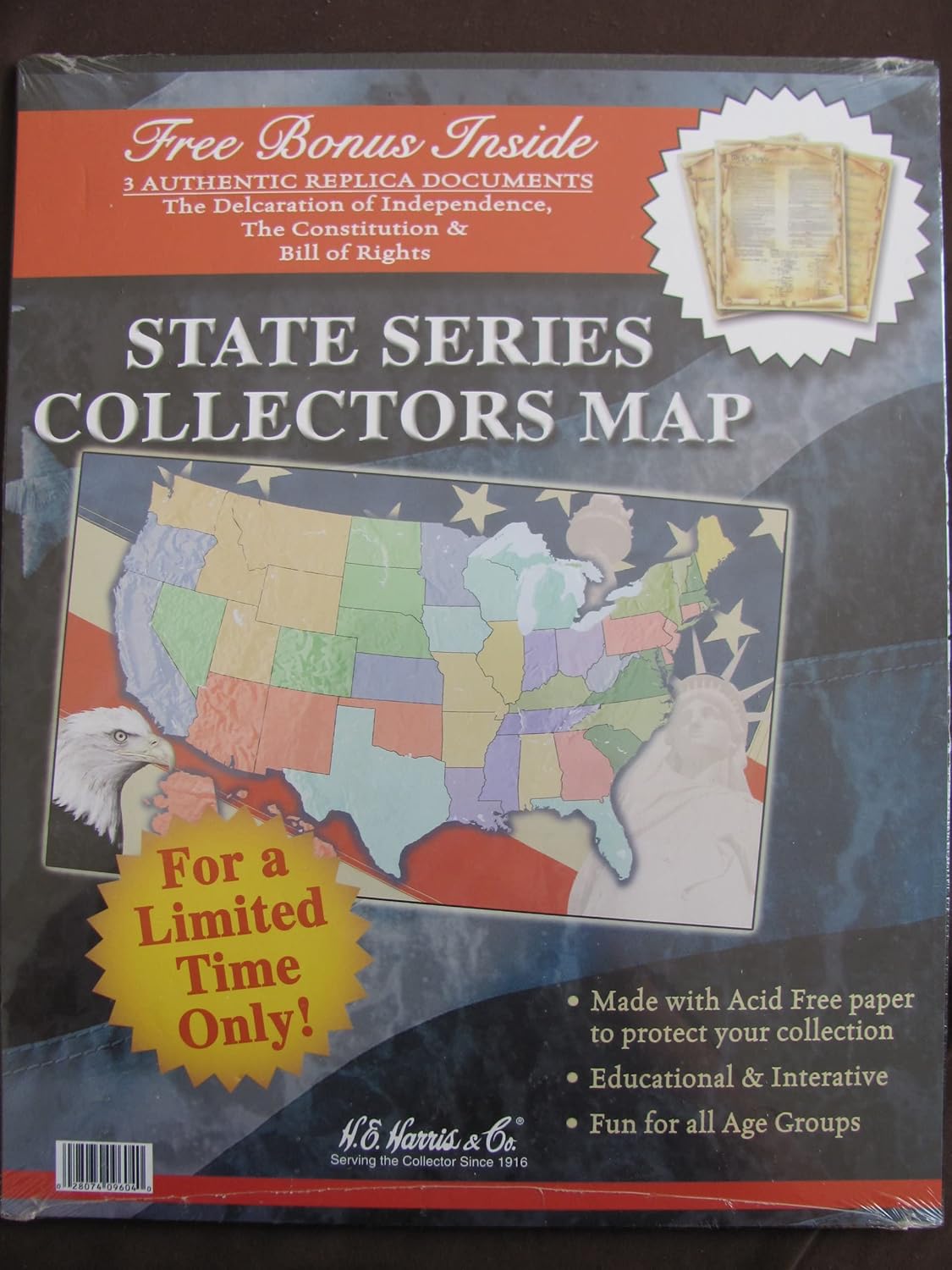 Amazon.com: State Series Quarters Collector's Map: 0028074096040: Books