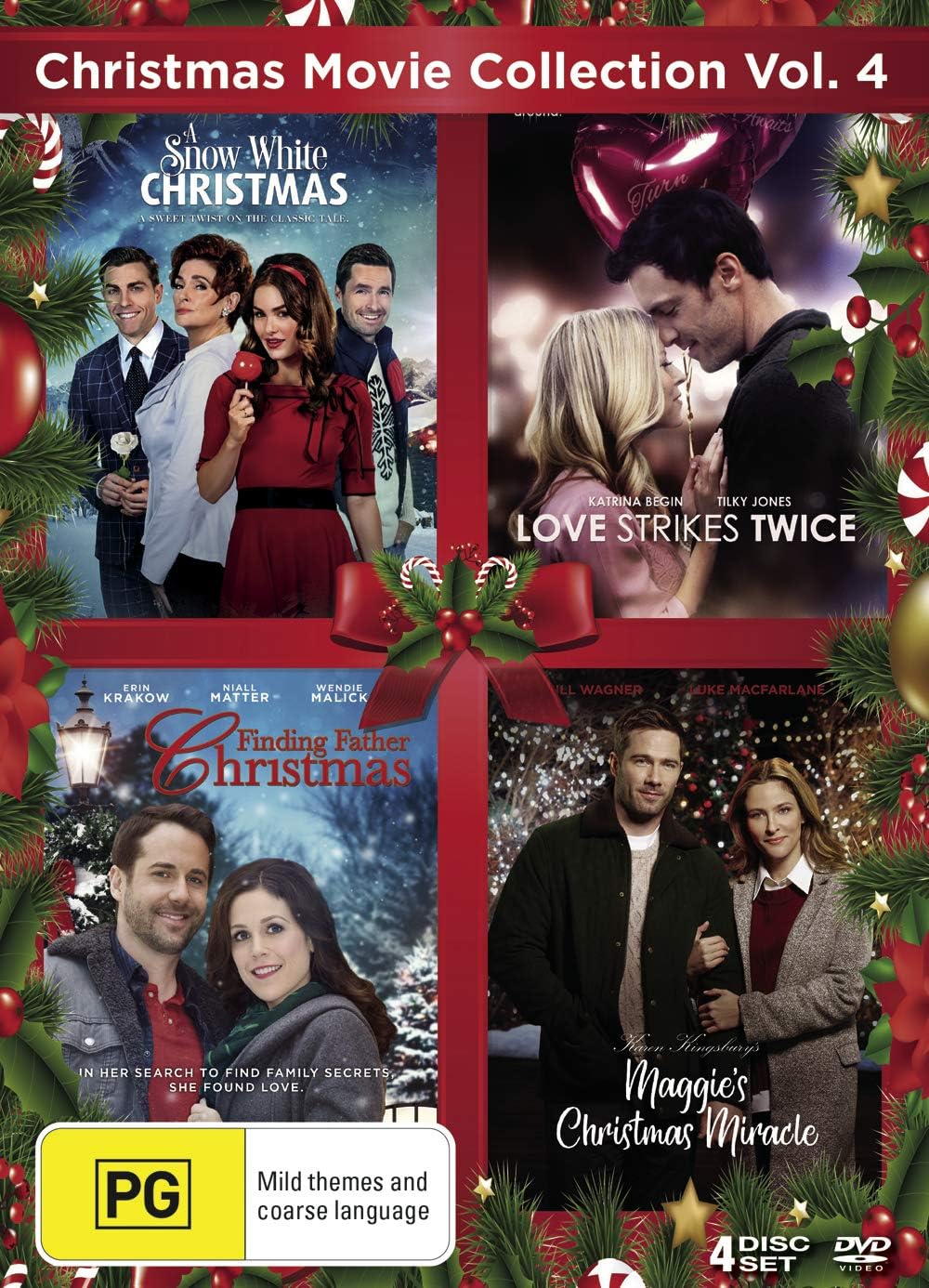 Christmas Movie Collection Vol. 4 - 4-DVD Boxset ( Love Strikes Twice ...