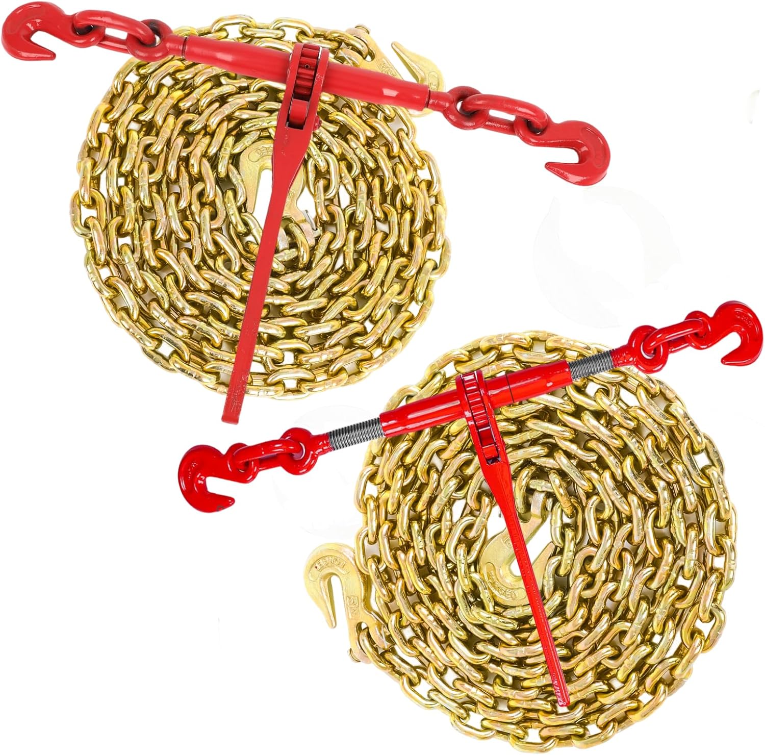 Amazon.com: FAHKNS 3/8" to 1/2" Ratchet Chain Binder with G80 5400 lbs ...