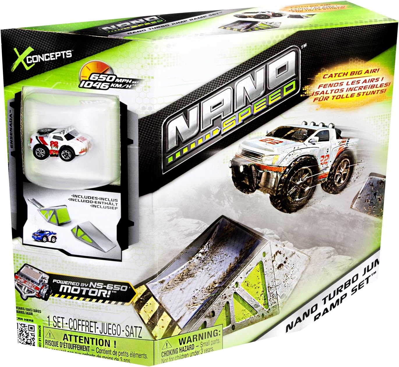 Nano Speed - 6019514 - Véhicule Miniature et Circuit - Coffret Rampes 1 ...