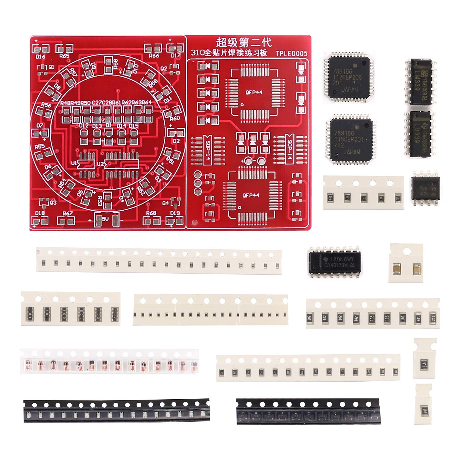 Soldering Practice Kit Diy Smd Smt Welding Practice Soldering Skill ...