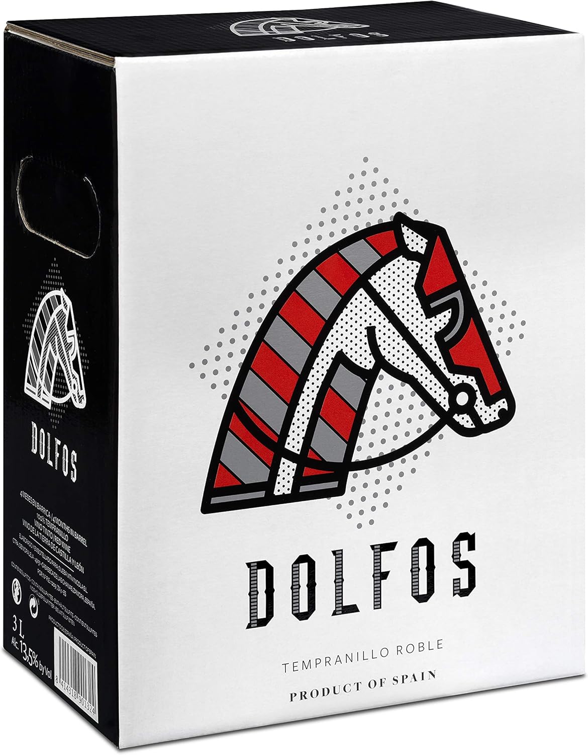 Bag in Box 3L. Dolfos Tempranillo ROBLE Vino tinto roble 4 meses en barricas de roble : Amazon ...