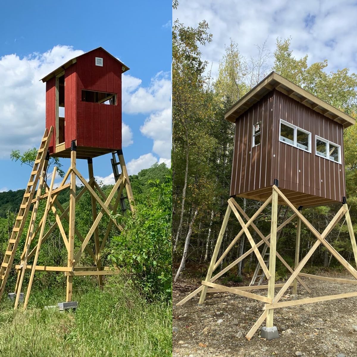 Elevated Deer Stands Hunting Blueprints