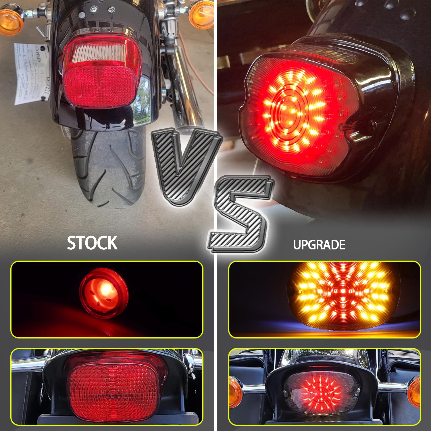98 Harley Dyna Tail Lights Motorcycle Tail Light LED Rear Lamp