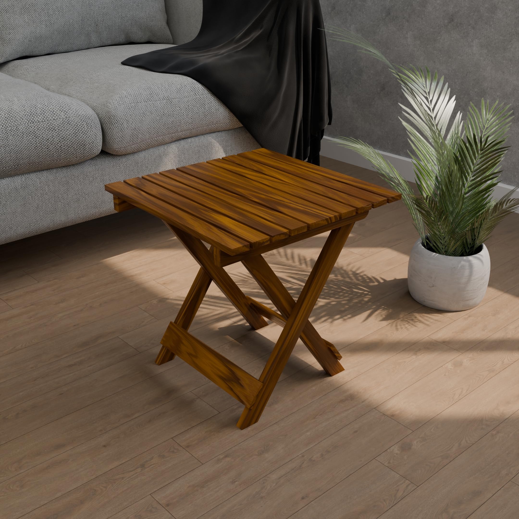 ANEXO Folding Coffee Table, Foldable Center Table for Living Room ...