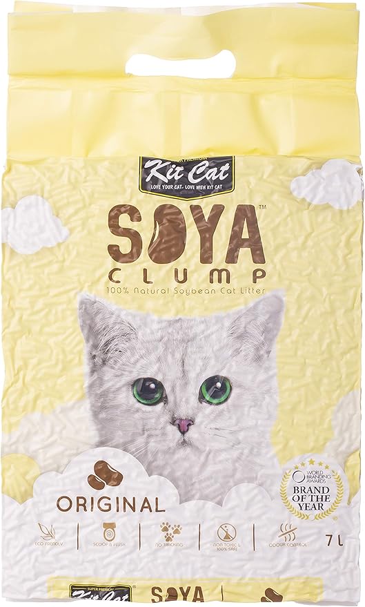 Kit Cat Soya Clump Soybean Litter - Original 7L: Buy Online at Best ...