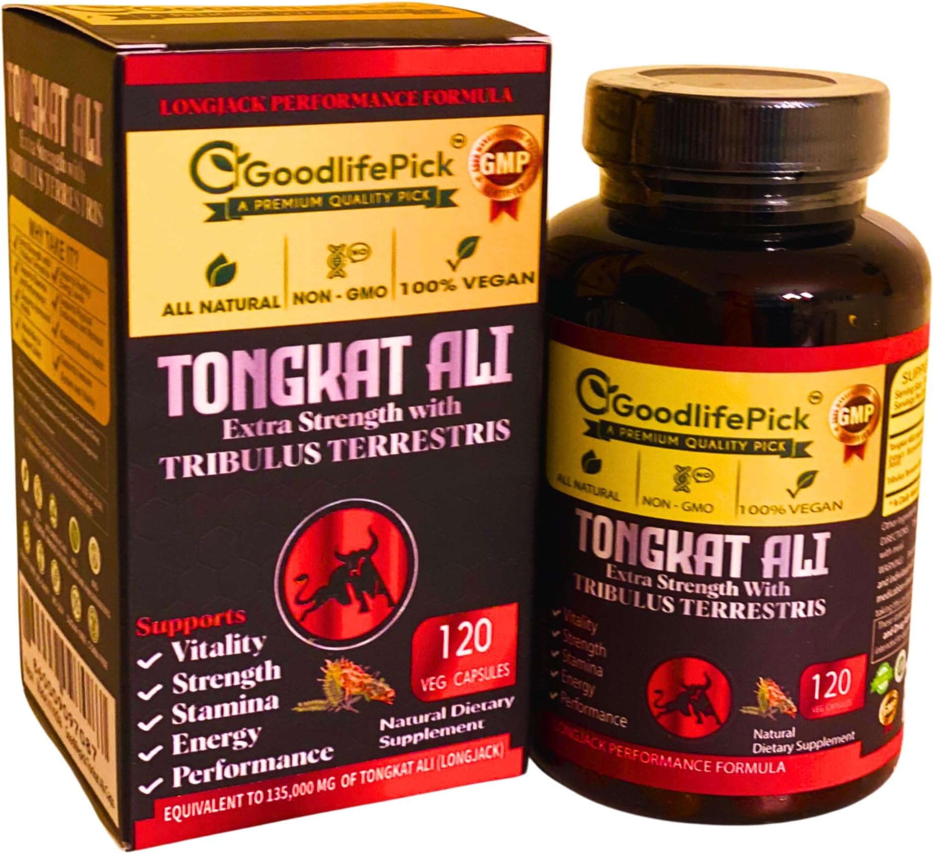 Amazon.com: Extra Strength Tongkat Ali with Tribulus Terrestris ...