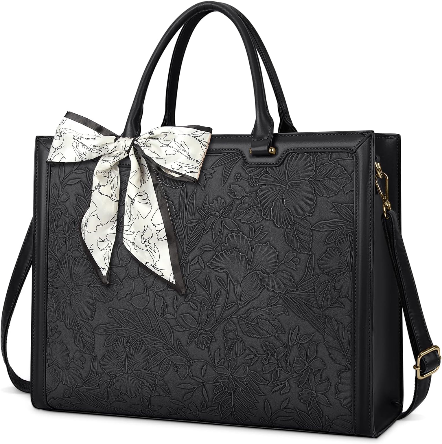 Laptop Bag for Women 15.6 Inch Laptop Tote Bag Waterproof Leather ...