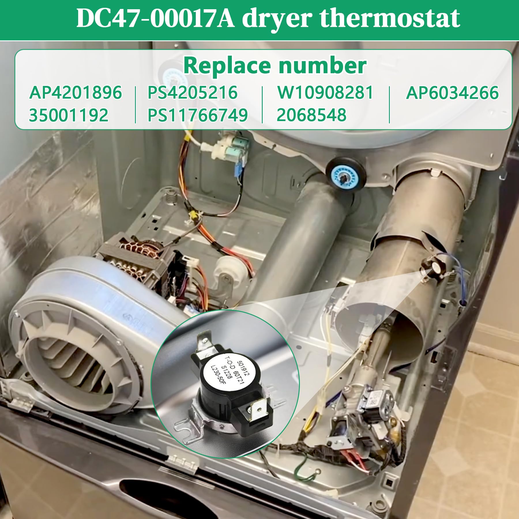 Gas Dryer Thermostat Partsbroz6931el3003c High Limit Thermostat Kit