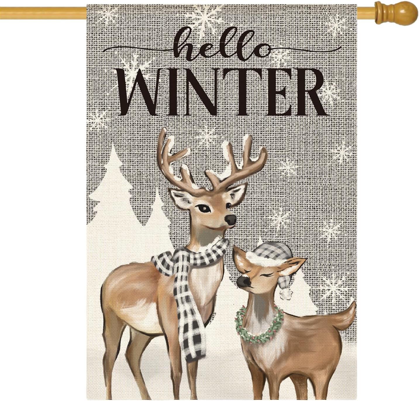 Amazon.com : Toland Home Garden 1010497 Americana Snowman Winter Flag ...