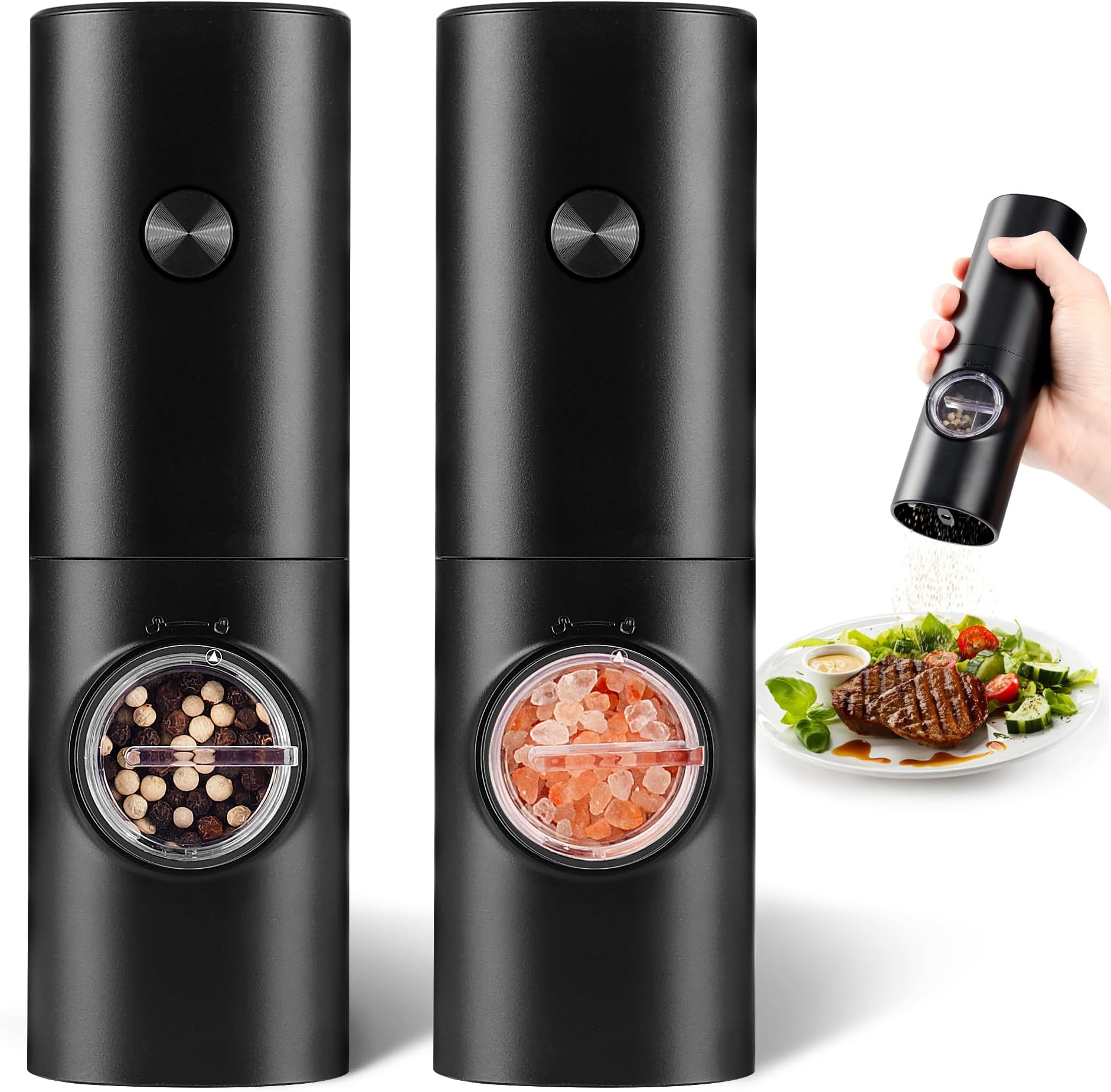 Amazon.com: Electric Salt and Pepper Grinder - Automatic Rechargeable ...