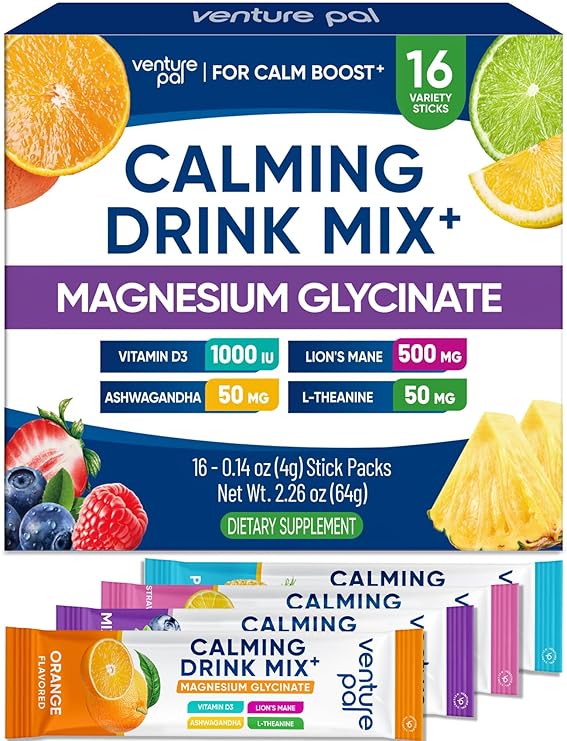 Amazon.com : Venture Pal Magnesium Glycinate Powdered Drink Mix with ...