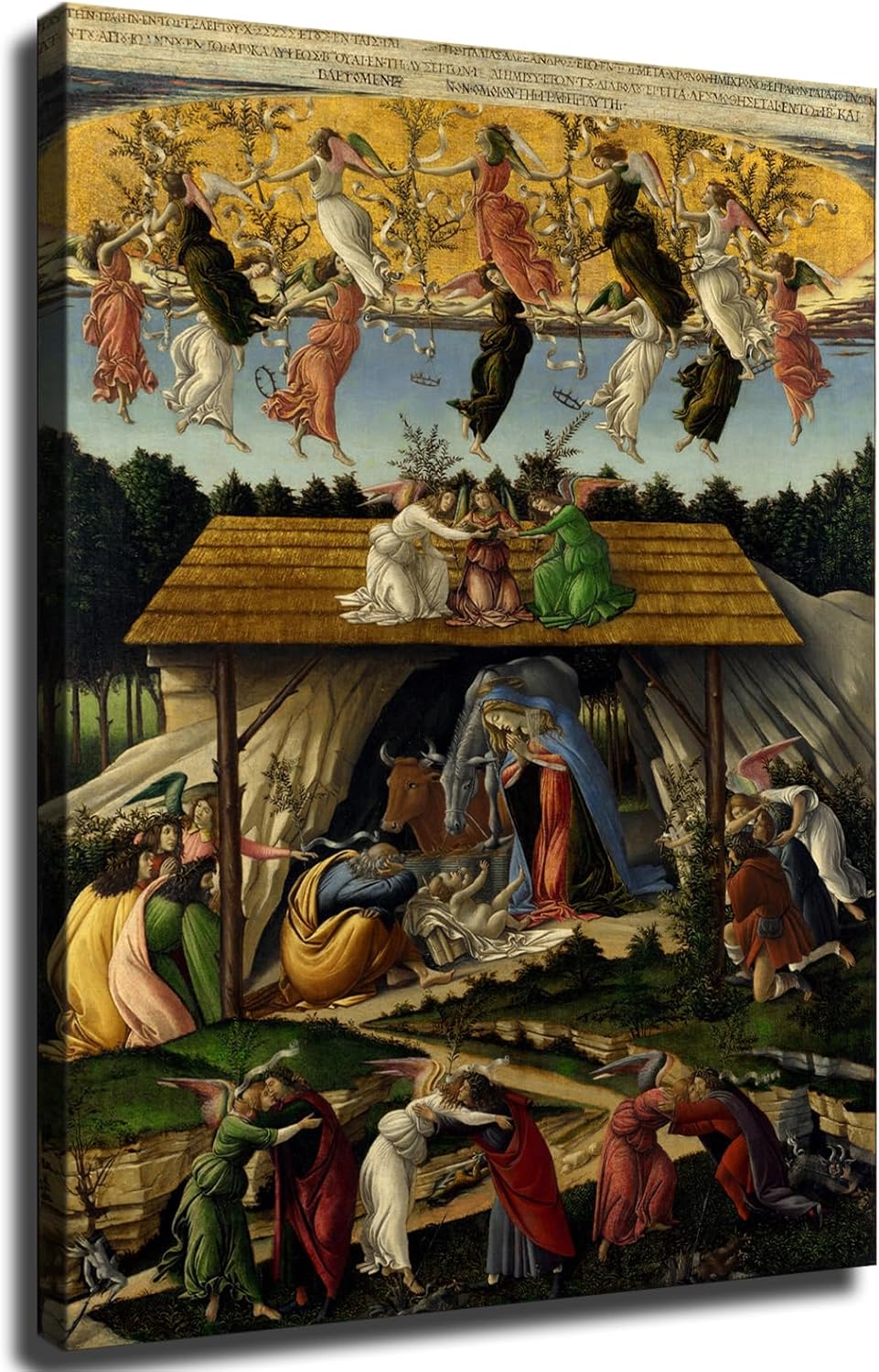 Amazon.com: ObabO The Mystical Nativity By Sandro Botticelli Poster ...