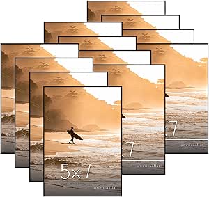 Amazon.com - Americanflat Front Loading 5x7 Picture Frame with Shatter ...