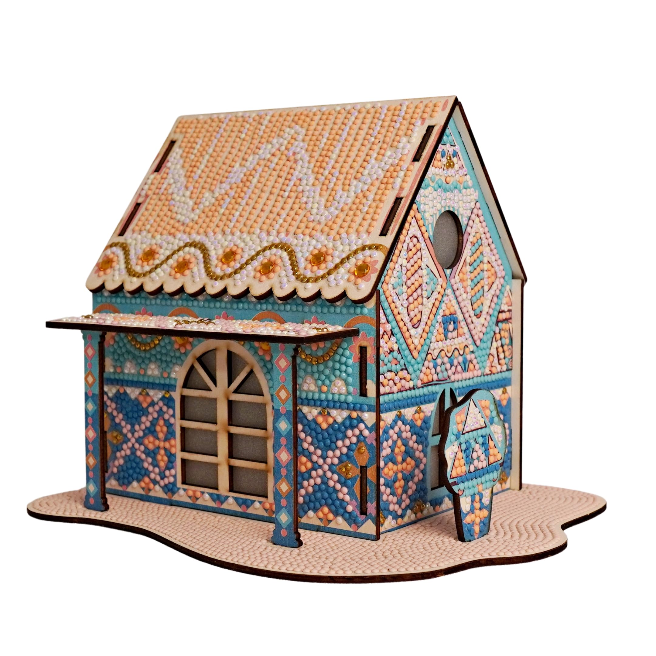 Amazon.com: 3D Diamond Painting Kit - Mandala Cabin Tapestry DIY Craft ...