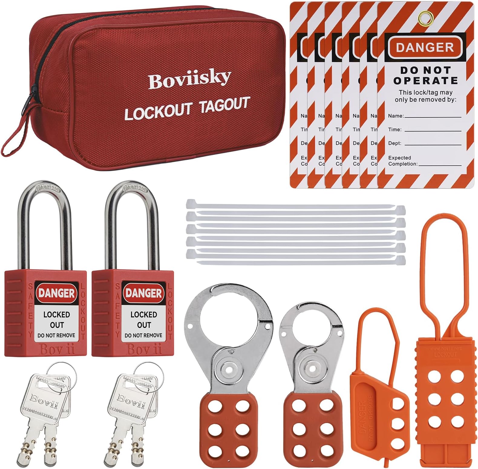 Amazon.com: Lockout Tagout Kit,Lock Out Tag Out Kits Electrical,Lock ...