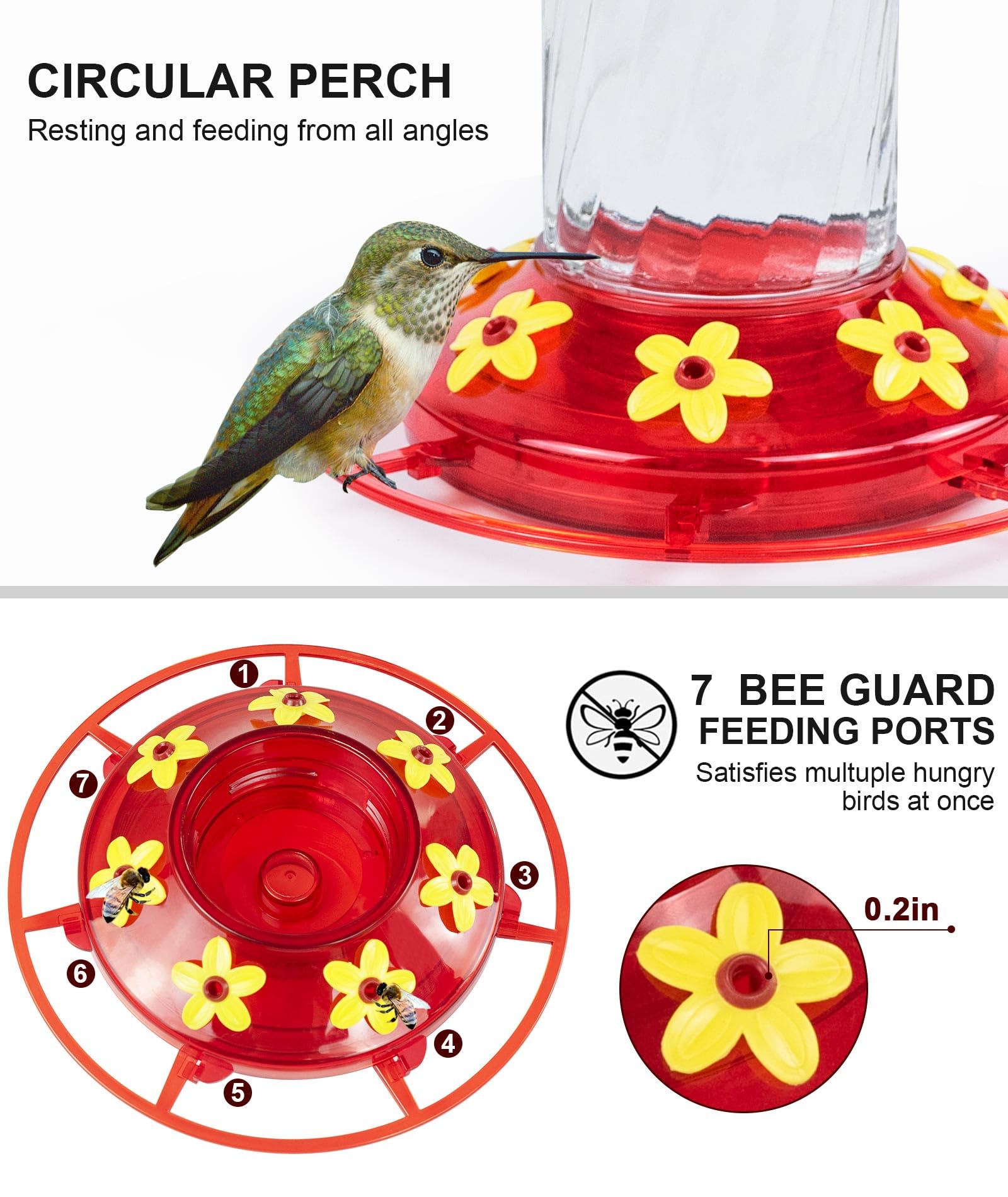 Snapklik.com : Hummingbird Feeder, Twisted Texture Hummingbird Feeder ...