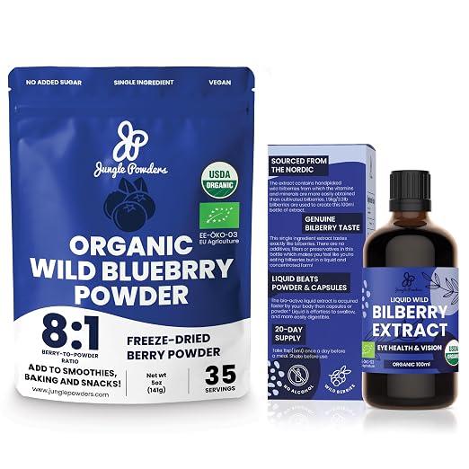 Amazon.com: Jungle Powders Wild Blueberry Powder Organic Wild Bilberry ...