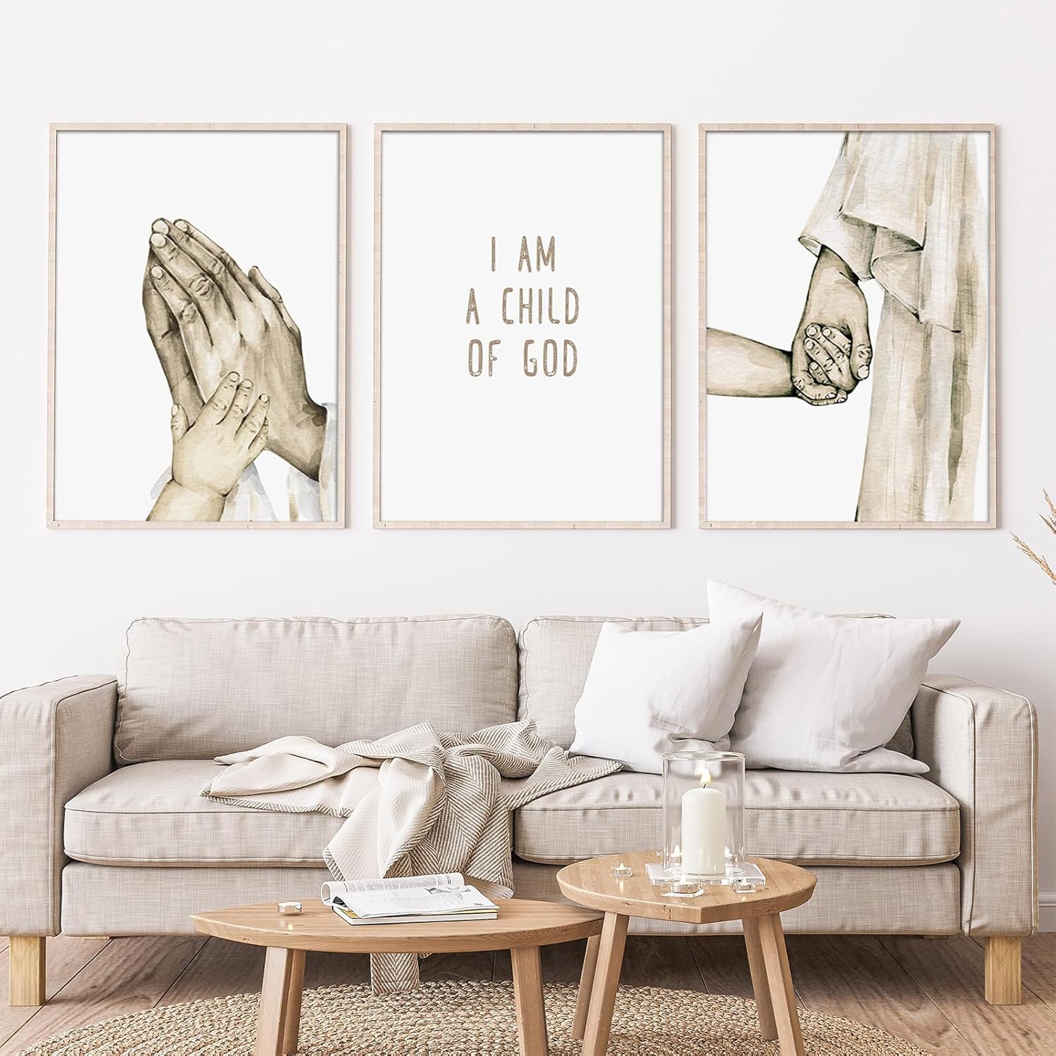 Amazon.com: BIBLSPACE Bible Wall Art Jesus Poster I Am Child of God ...