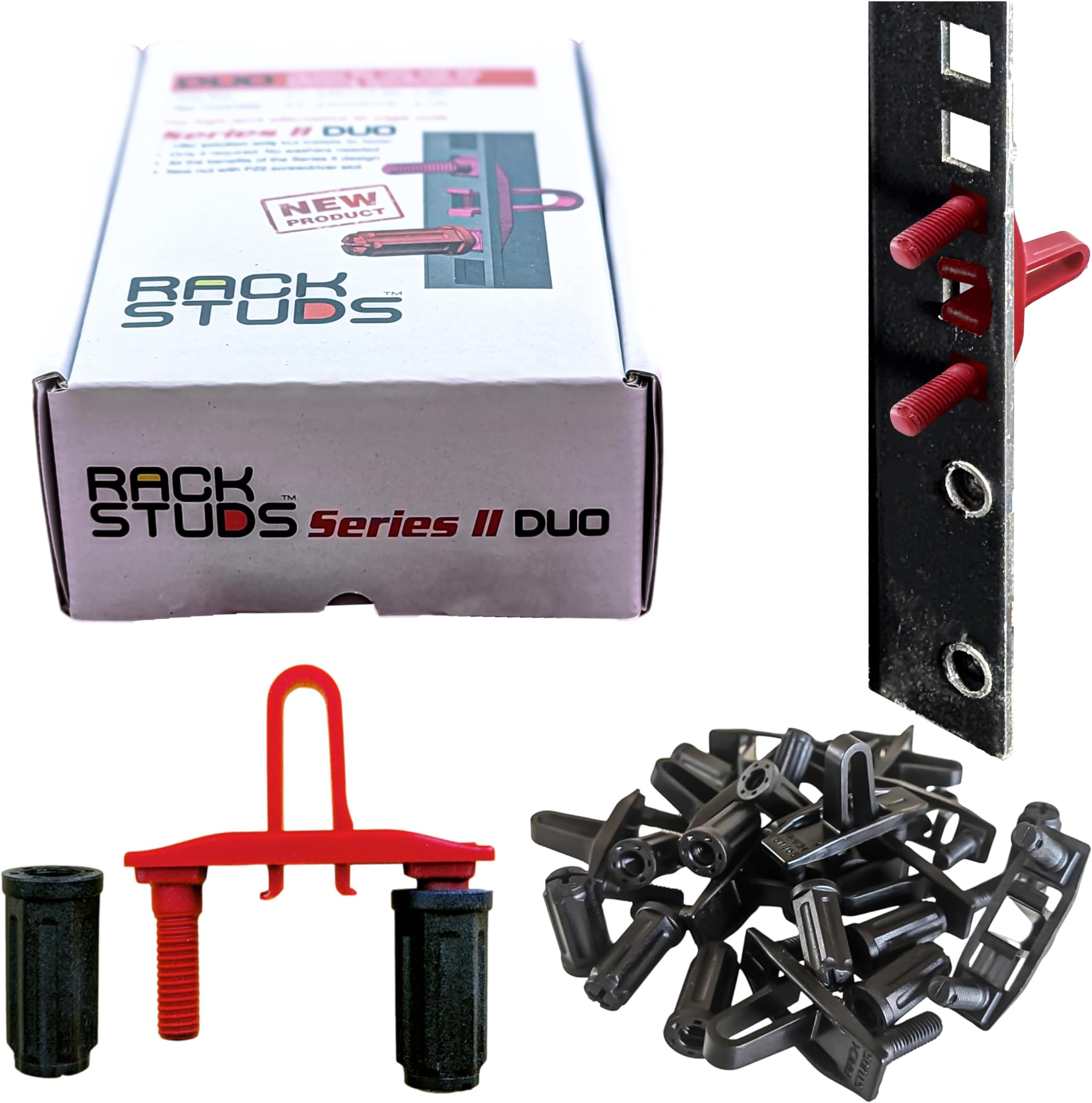 Rackstuds P100 Rack Mount II - Rack Screws for Server Rack Rails 19 ...