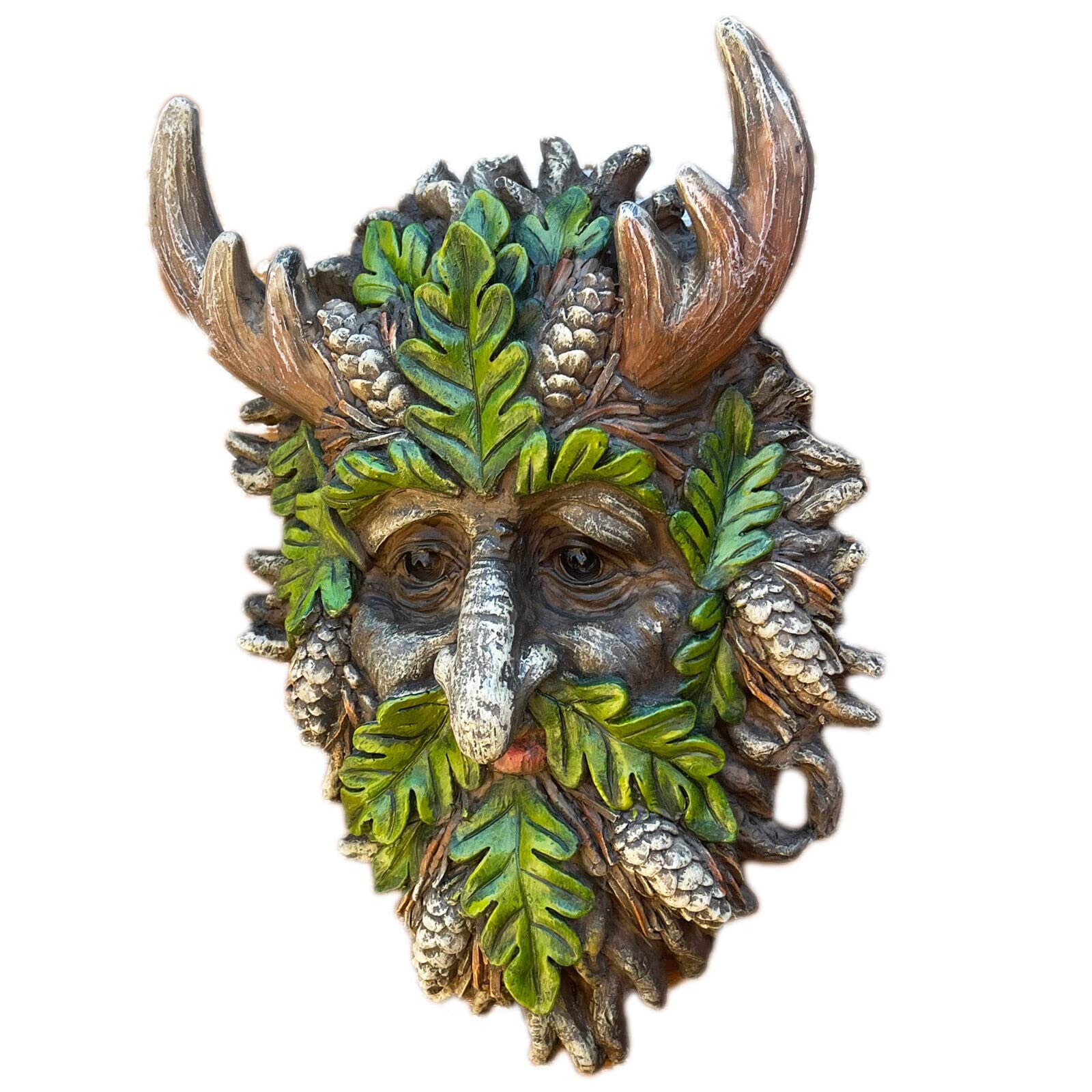 Darthome Green Man Wall Plaque Resin Wiccan Hanging Treeman Tree Face ...