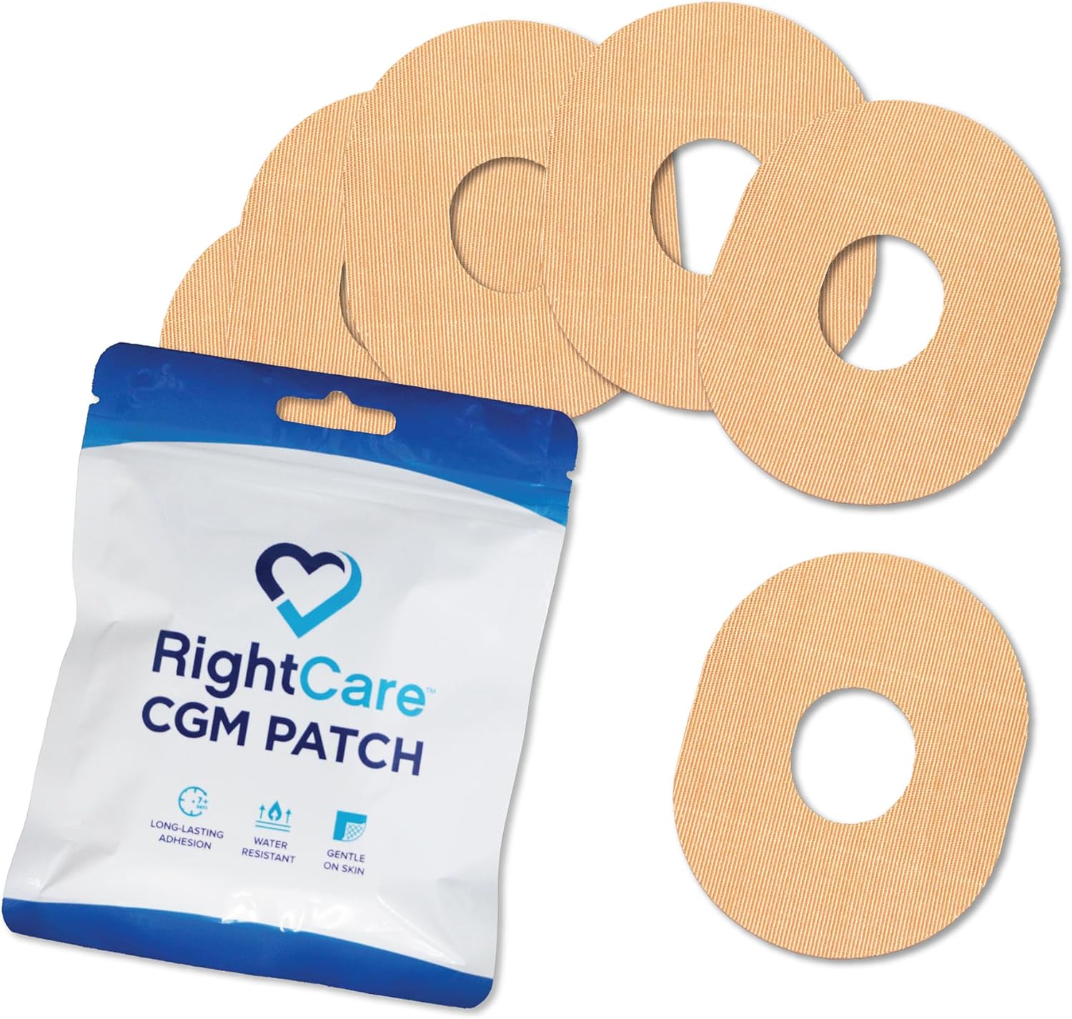 Amazon.com: RightCare CGM Adhesive Patches Pre-Cut for Dexcom G7 ...