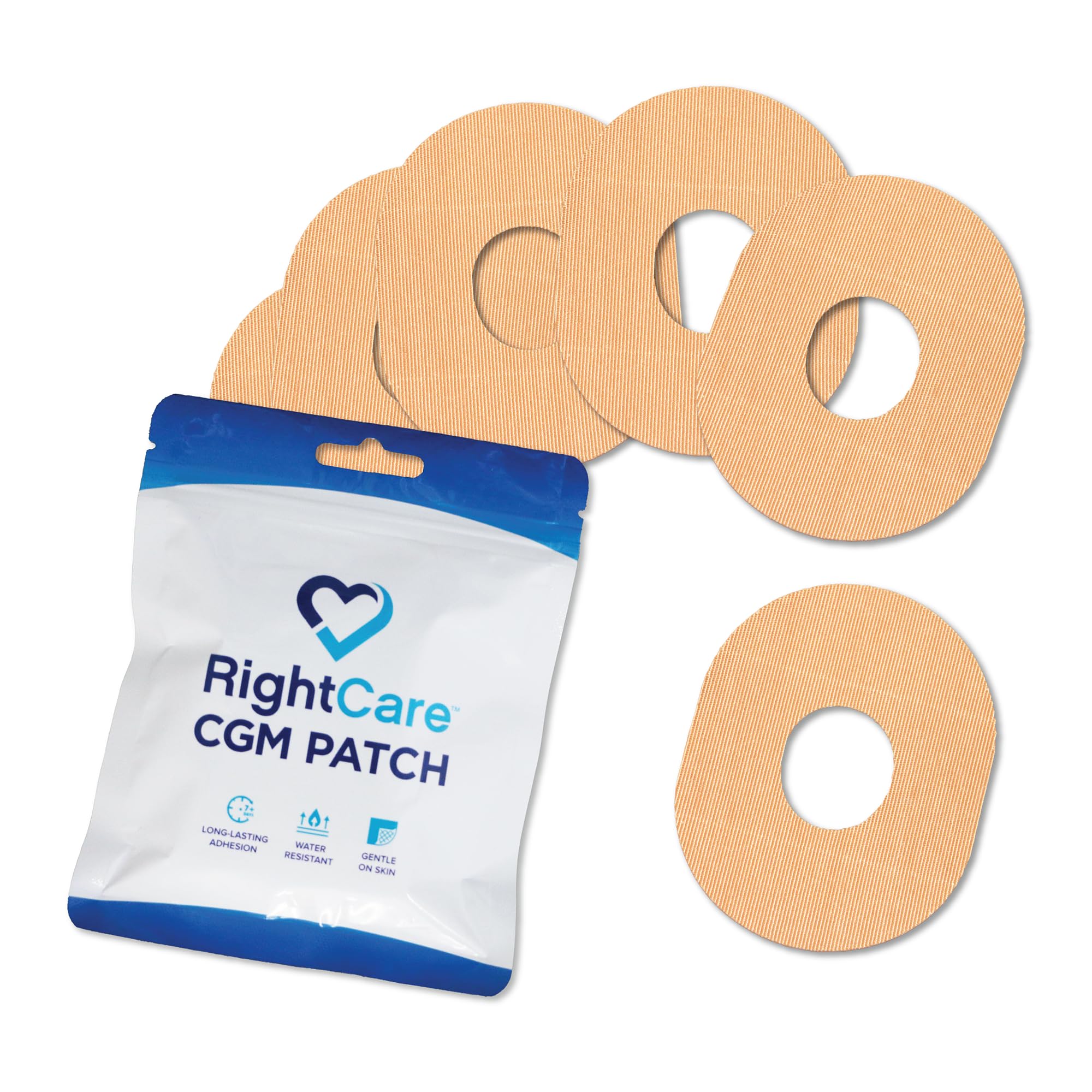 Snapklik.com : RightCare CGM Adhesive Patches Pre-Cut For Dexcom G7