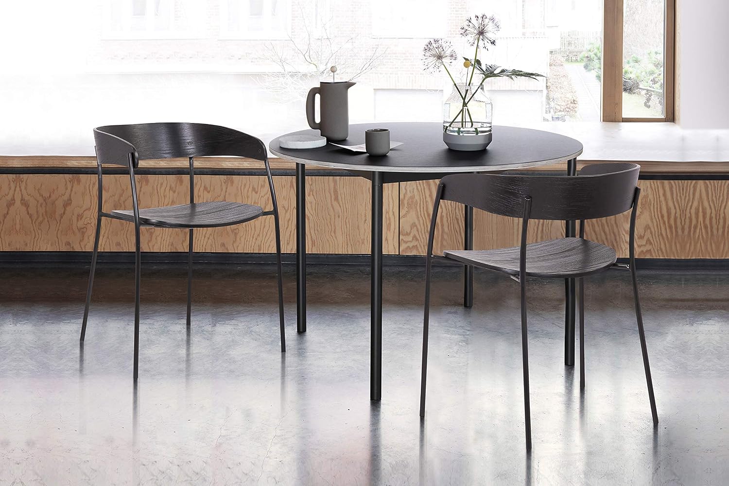 Amazon.com - Armen Living Perry Wood and Metal Modern Dining Room ...