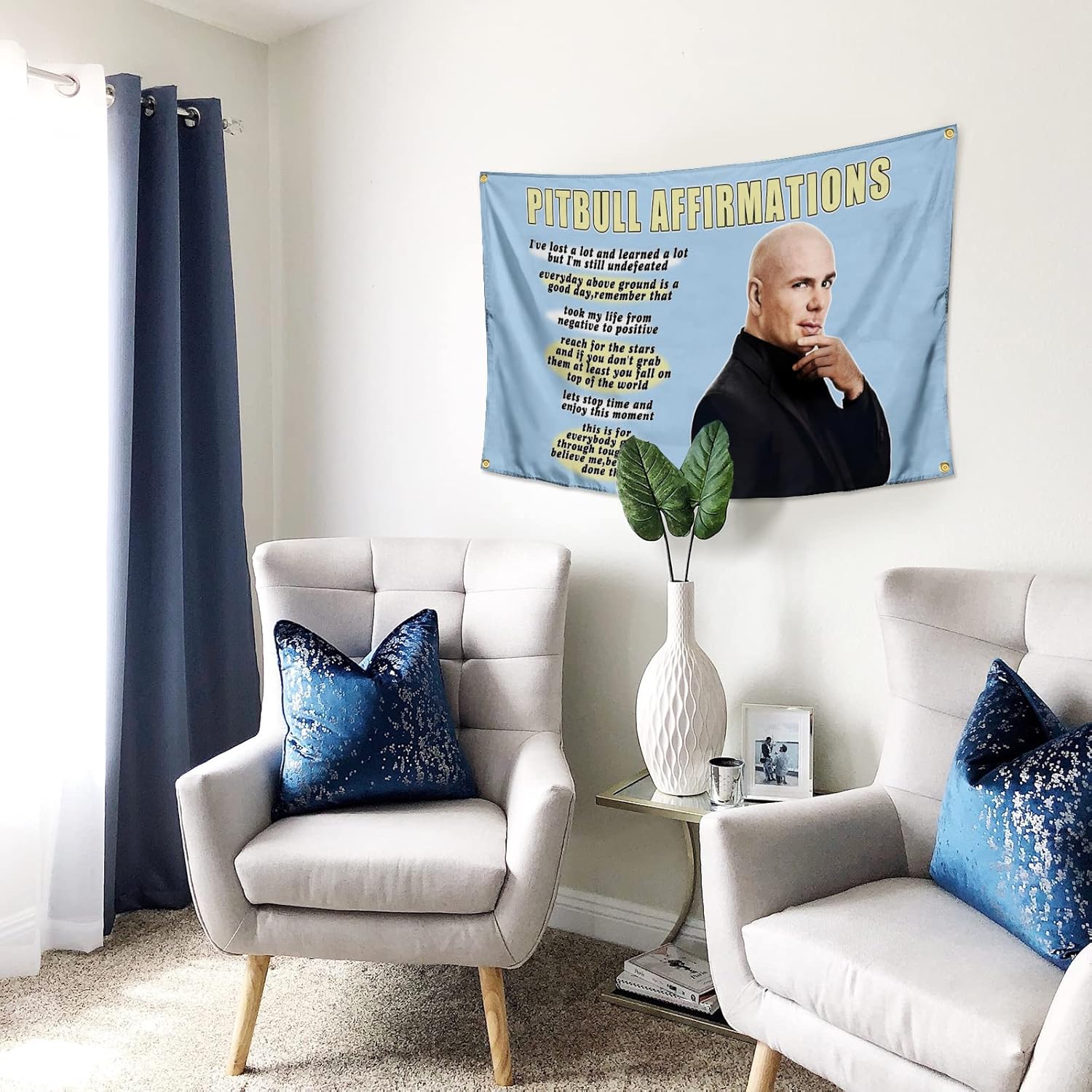 Bandera de Mr Worldwide Pitbull de 3 x 5 pies divertido póster de mano ...