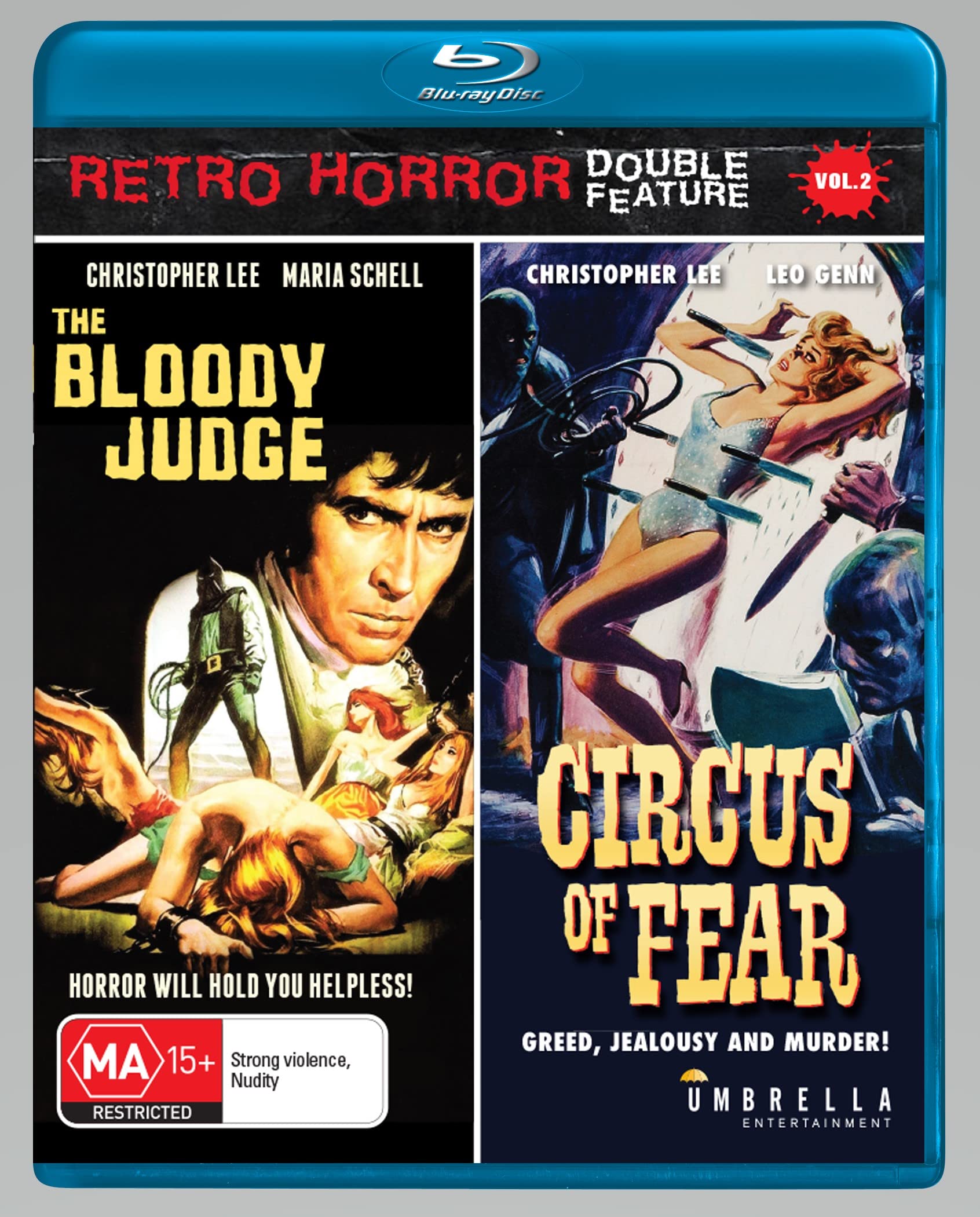 Amazon.com: Circus Of Fear & The Bloody Judge (Retro Horror Double ...