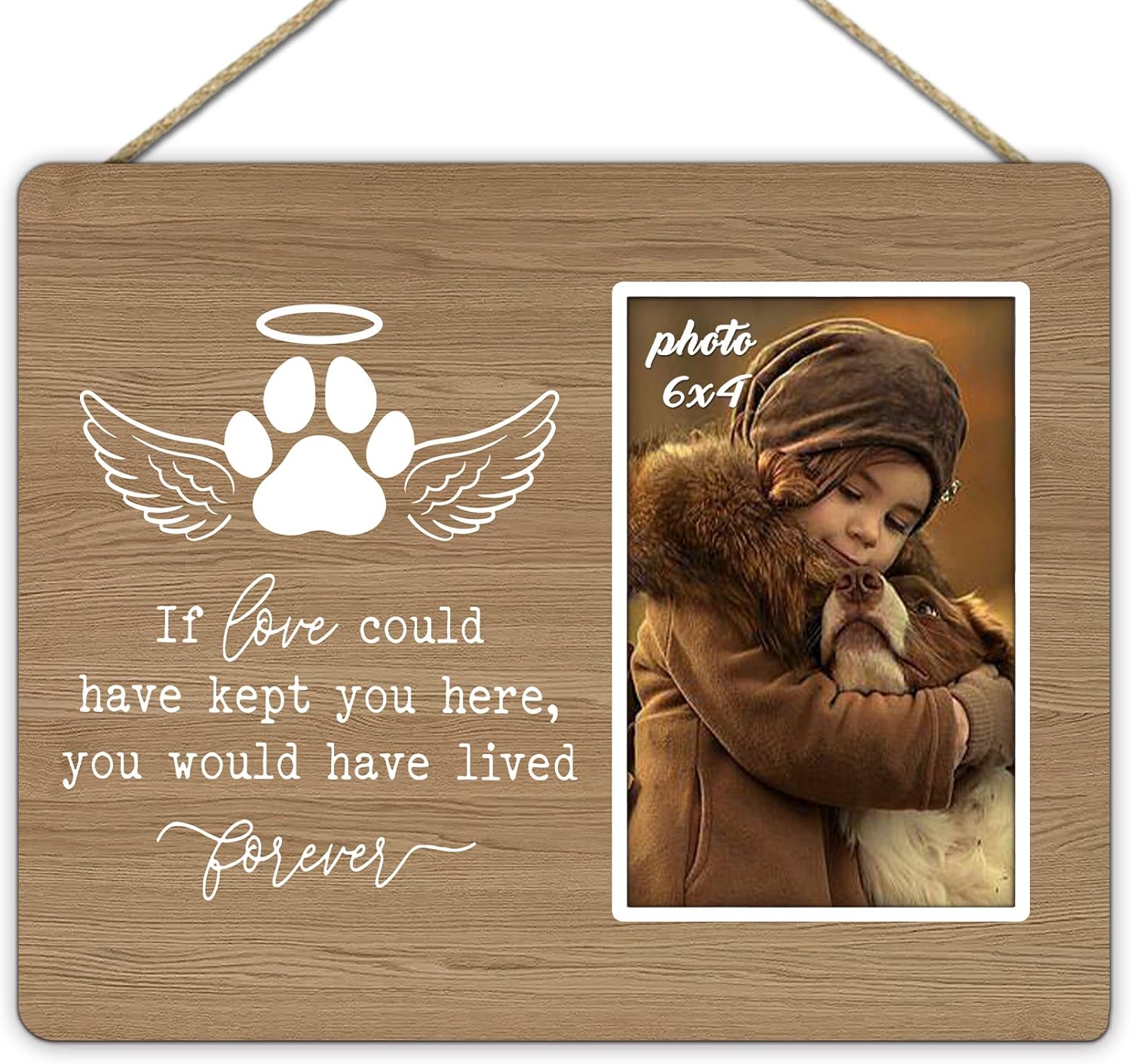 Pet Sentiment Picture Frame,If Love Could Have Kept You Here You Would ...