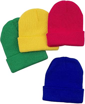 Amazon.com: Fun Express Beanie Hat Assortment, 12 Pieces : Toys & Games