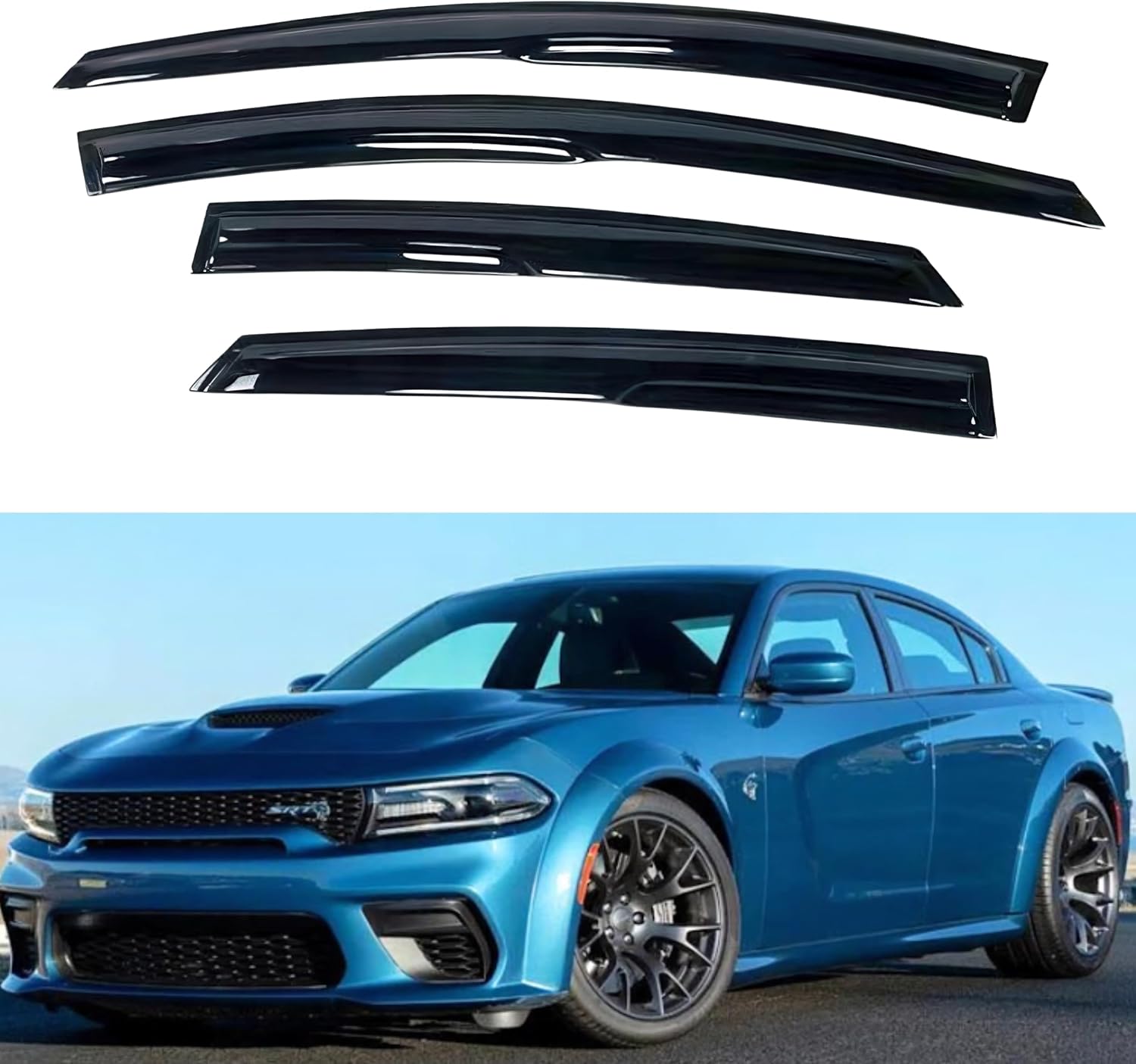 Amazon.com: IG Window Visor for Dodge Charger 2011-2023, Rain Guard ...