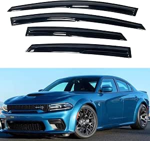 IG Window Visor for Dodge Charger 2011-2023, Rain Guard Tape-On Sun ...