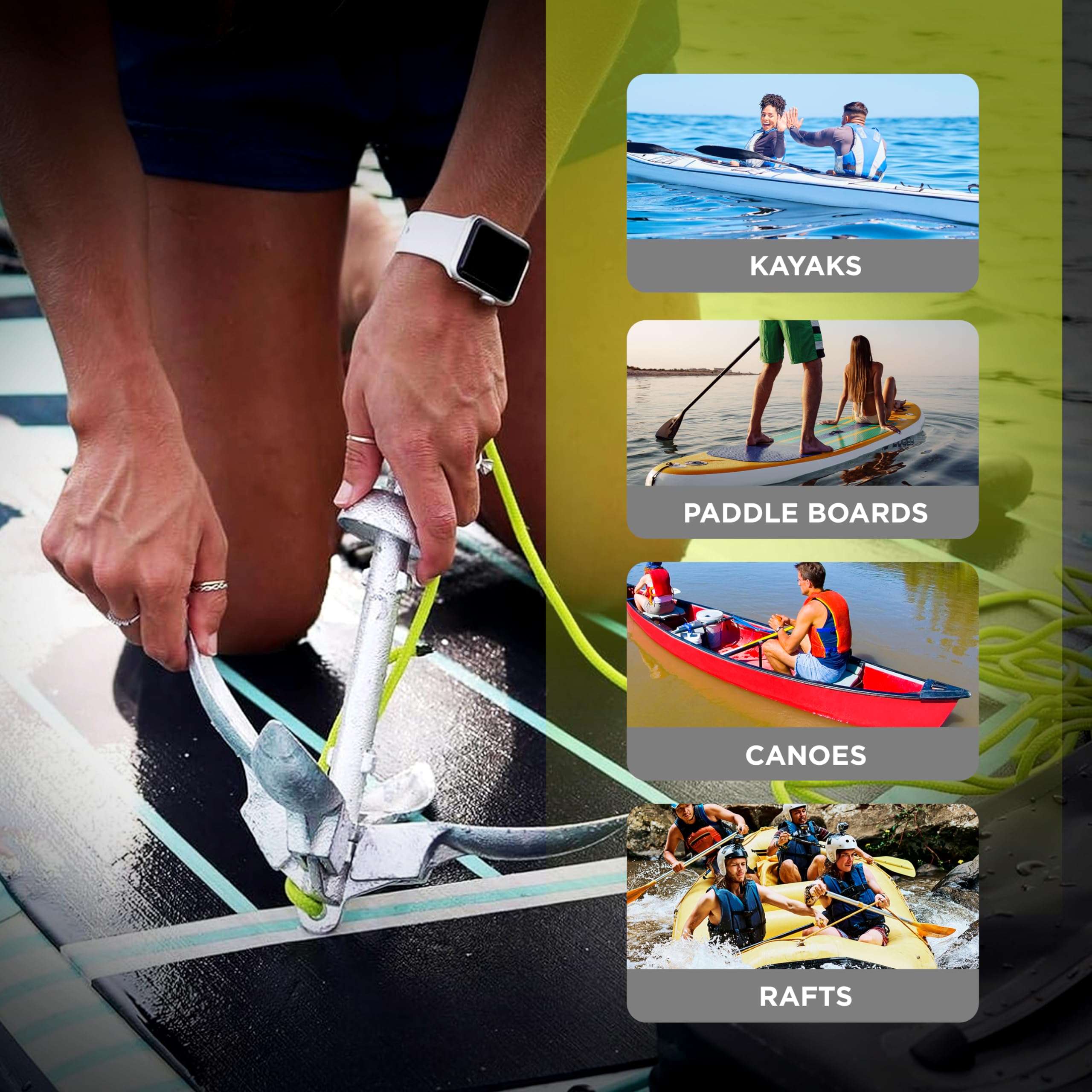 Snapklik.com : GILI Kayak Anchor Paddle Board Kit For Jet Ski Canoe SUP ...