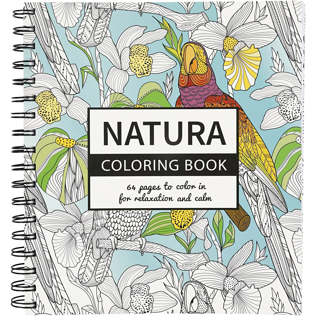 Antistress Colouring Book, size 19,5x23 cm, 64 pages, natura, 1pc ...