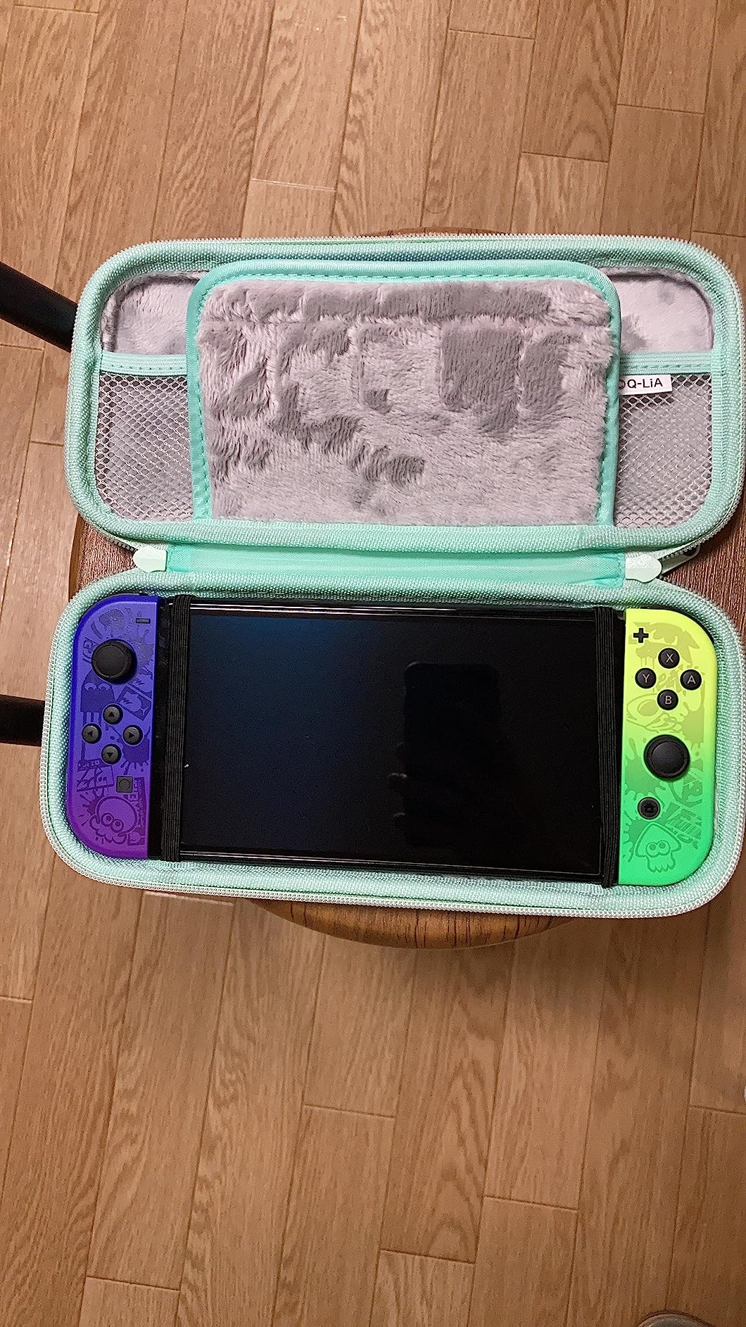 Amazon.co.jp: アローン Switch/有機EL Switch用 EVAカラーポーチ #Unipo Q-LiA(クーリア) ウサギ かわいいデザイン 耐衝撃 ミント ALG ...