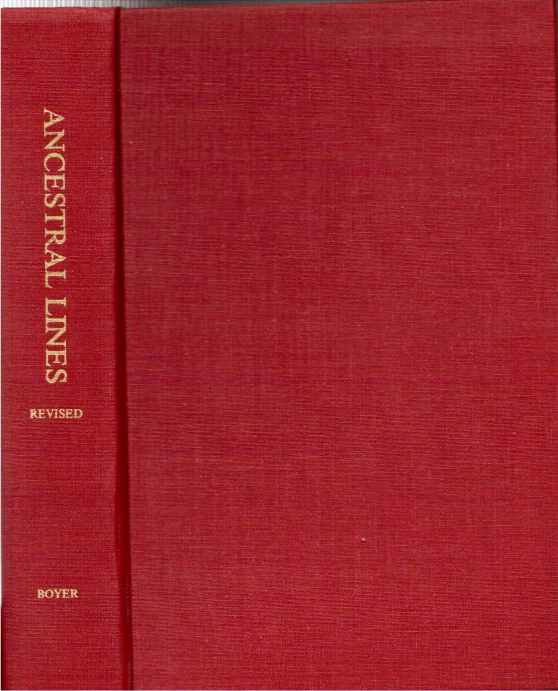 Ancestral lines: 190 families in England, Wales, Germany, New England ...
