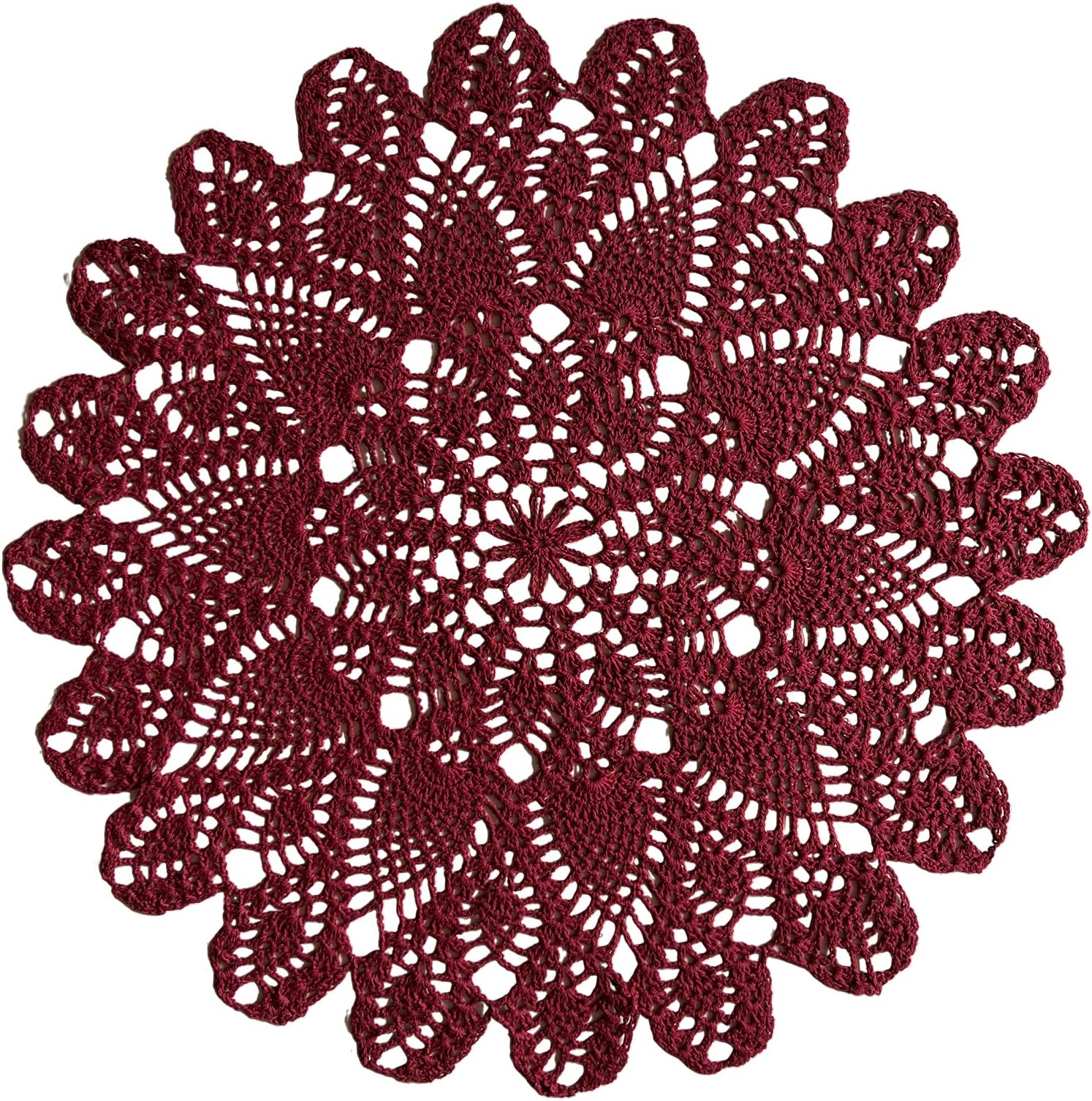 Amazon.com: Phantomon Lace Doilies Table Placemats Handmade Crochet ...