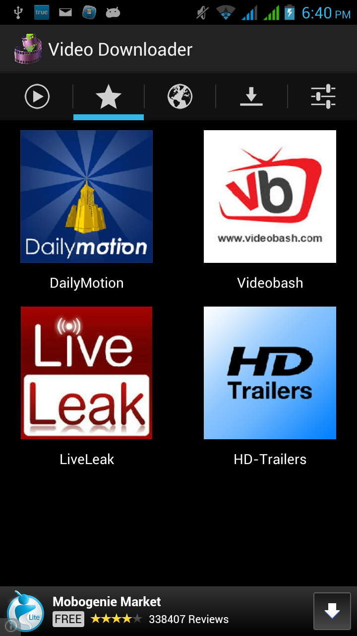 Aplicación Video Downloader en Amazon Appstore