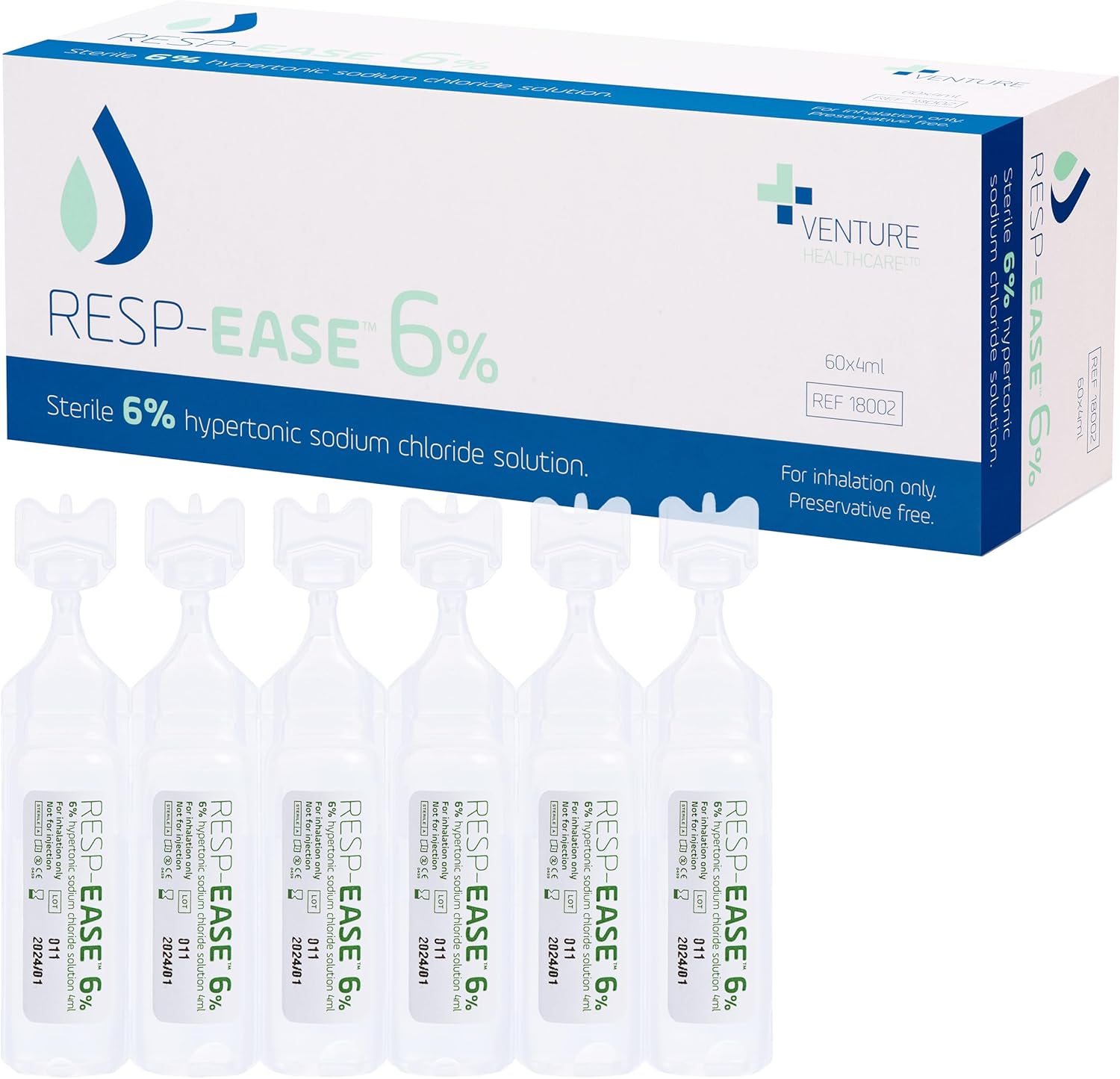 Resp-Ease 6% Sterile Hypertonic Saline Solution for Inhalation via ...