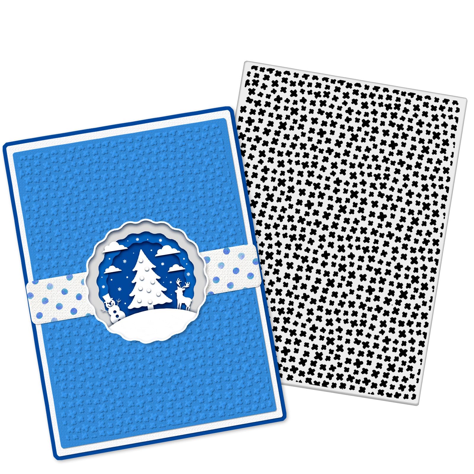 Amazon.com: Hying Dots Plastic Embossing Folders for Card Making, 3D ...