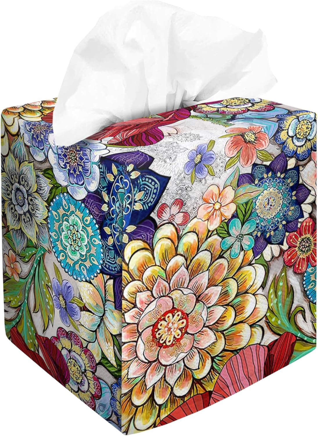 Amazon.com: Tissue Box Cover Square Velvet Decorative Tissue Box Holder ...